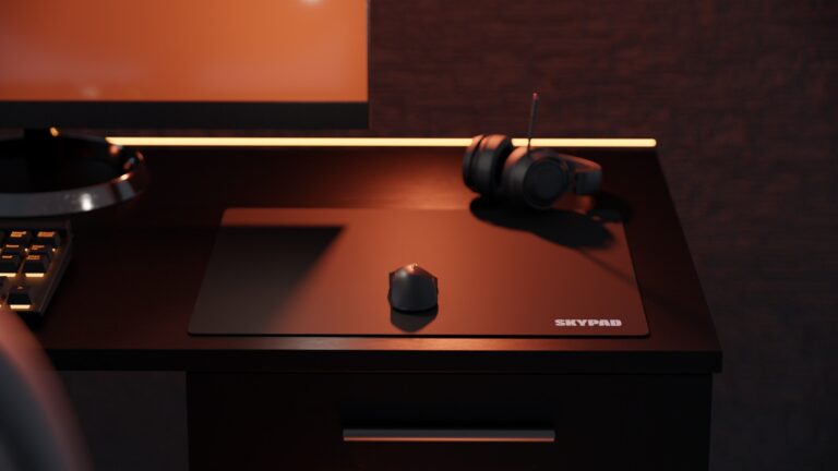 SkyPAD 3.0 XL Glass Mousepad - Black Text - ZerkGamingMods